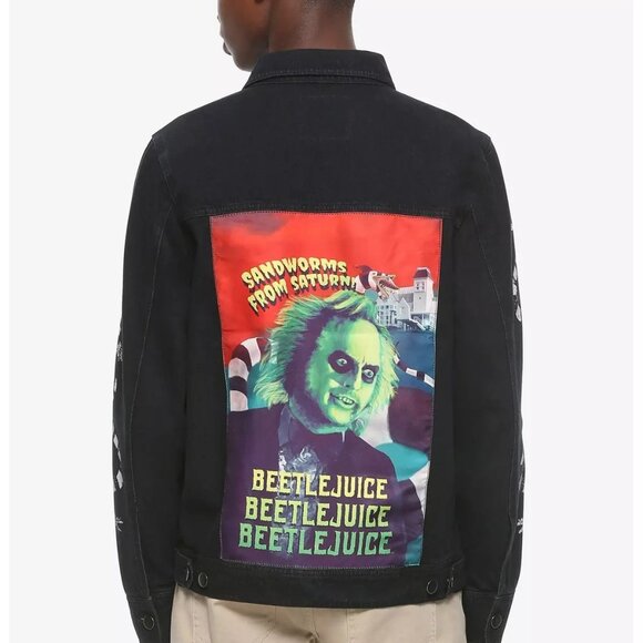 Hot Topic | Jackets & Coats | Hot Topic Beetlejuice Sandworm Denim ...